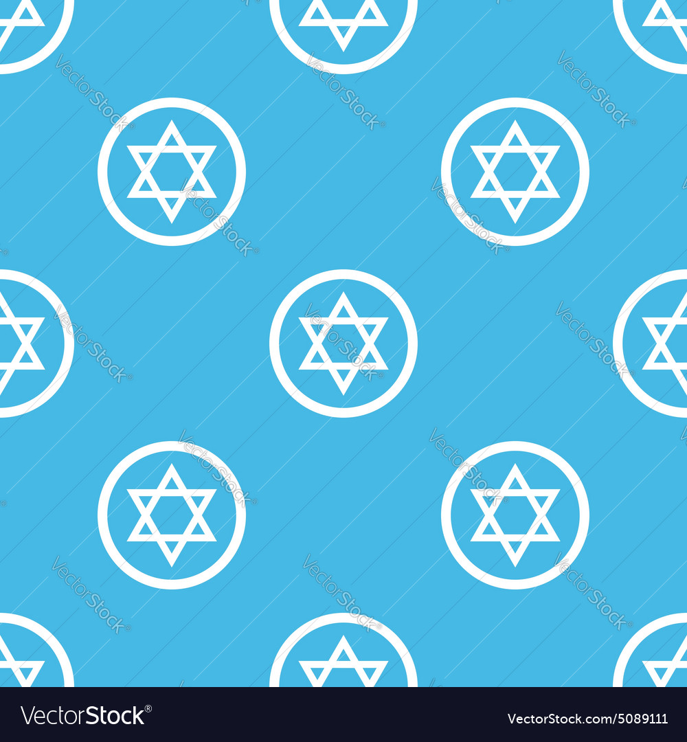 Star david sign pattern Royalty Free Vector Image