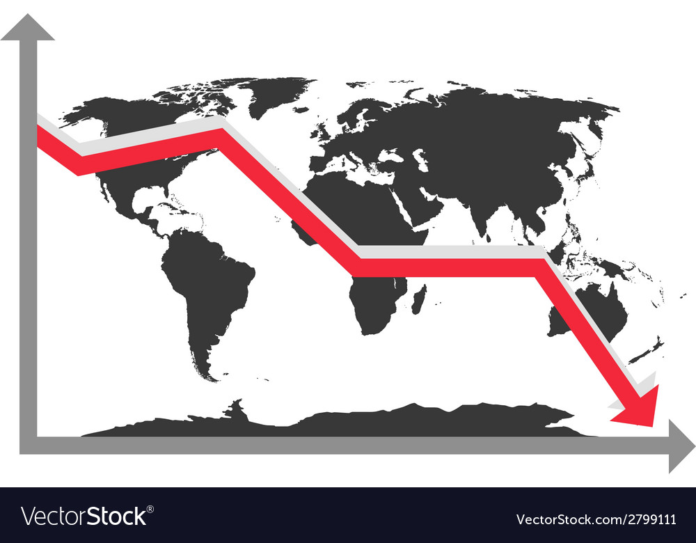 World map chart Royalty Free Vector Image - VectorStock