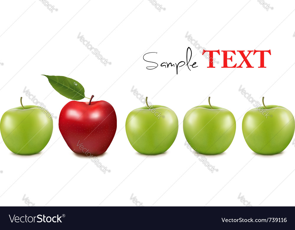 Apples Royalty Free Vector Image - VectorStock