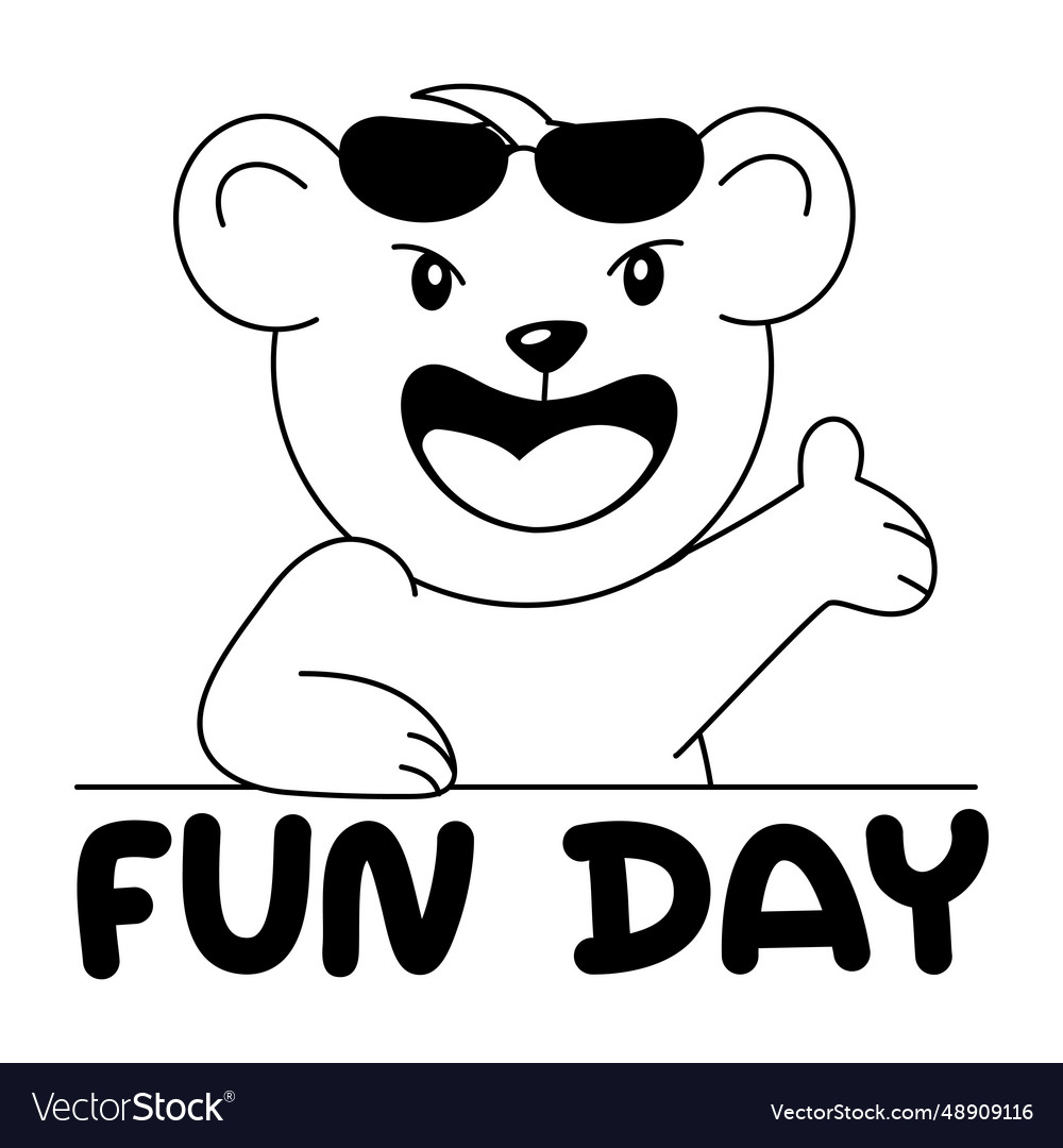 Fun day Royalty Free Vector Image - VectorStock