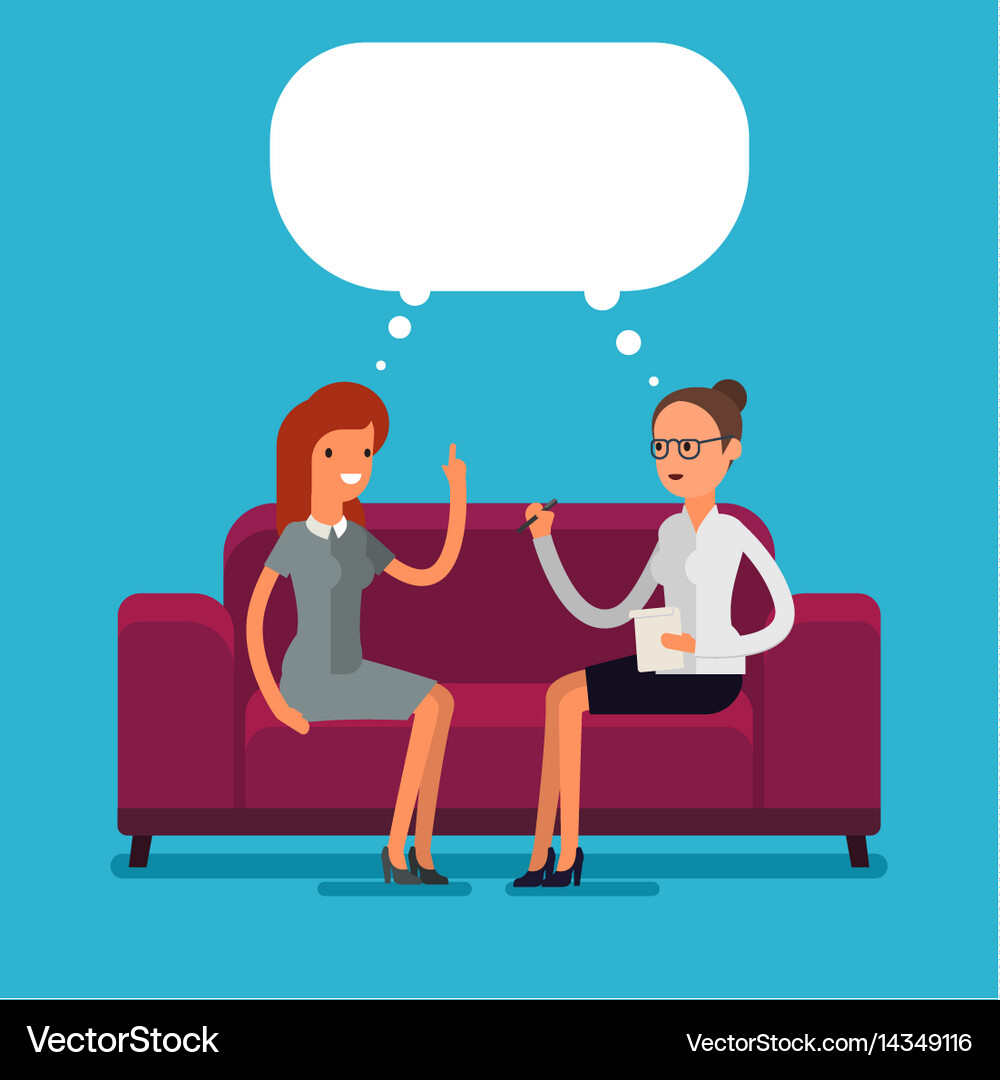 Psychological Session Concept Royalty Free Vector Image