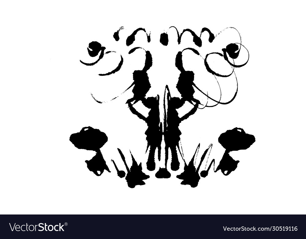 Rorschach inkblot test random Royalty Free Vector Image Rorschach inkblot test random Royalty Free Vector Image