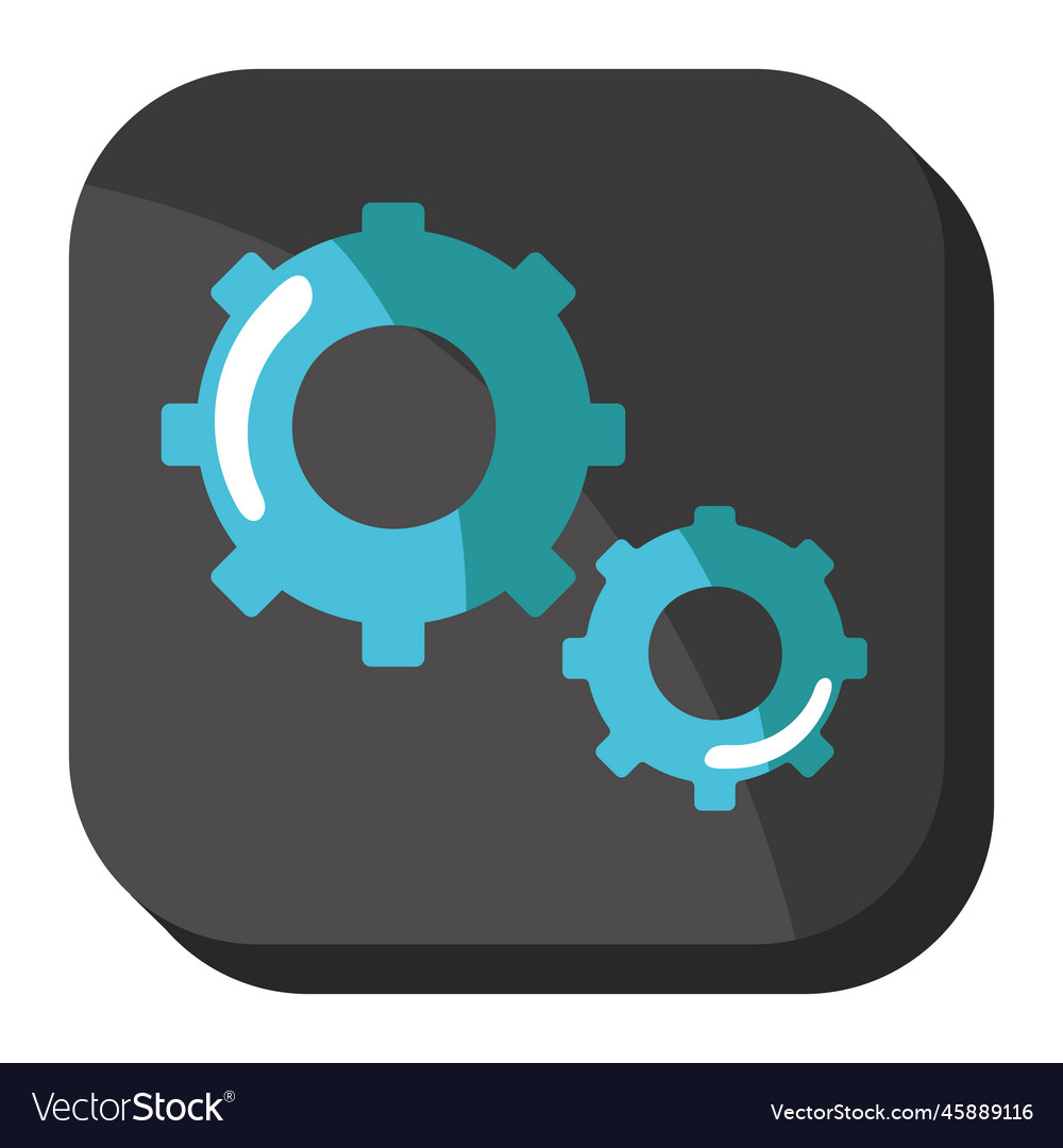 Settings app icon Royalty Free Vector Image - VectorStock