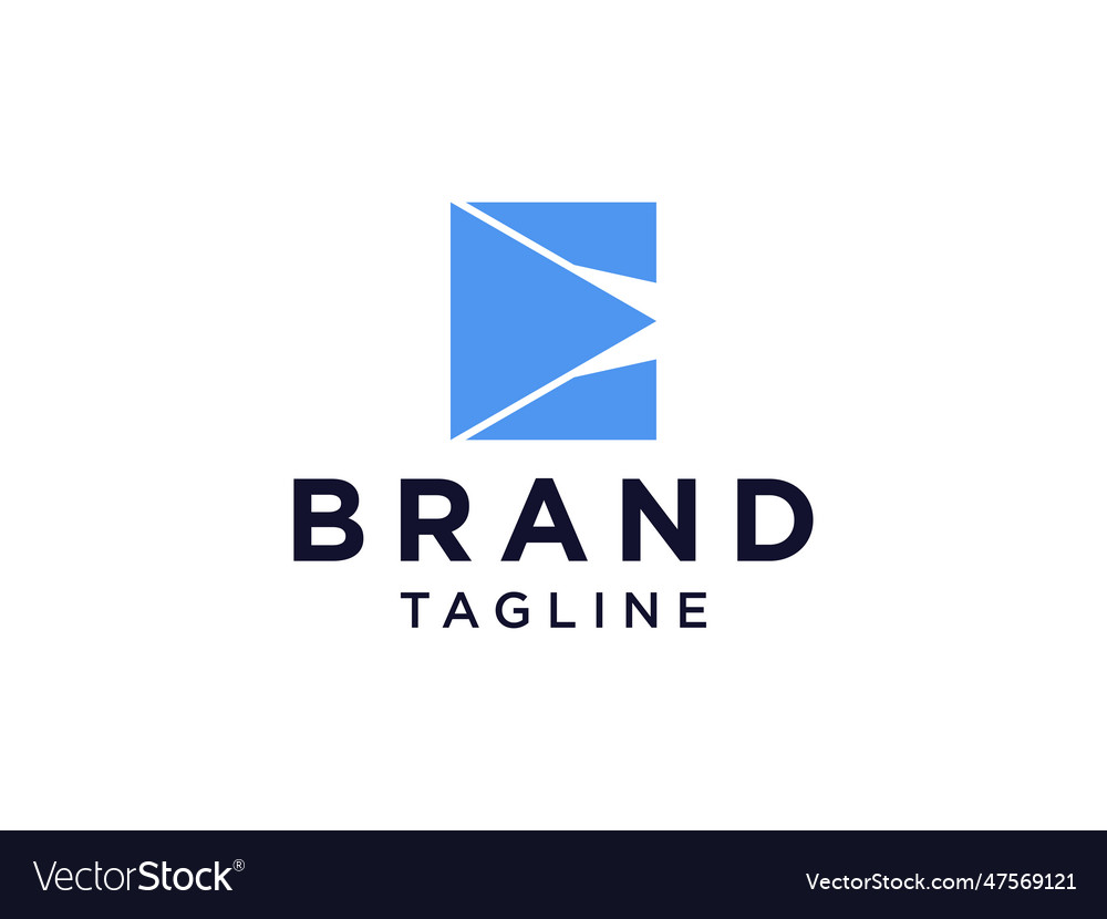 Abstract letter e line connection technology logo Vector Image