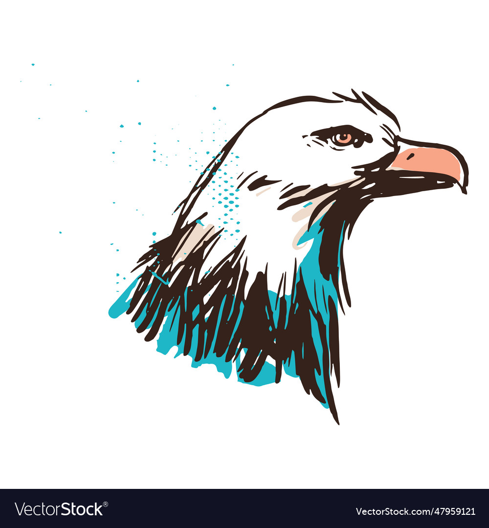Bold eagle vintage Royalty Free Vector Image - VectorStock
