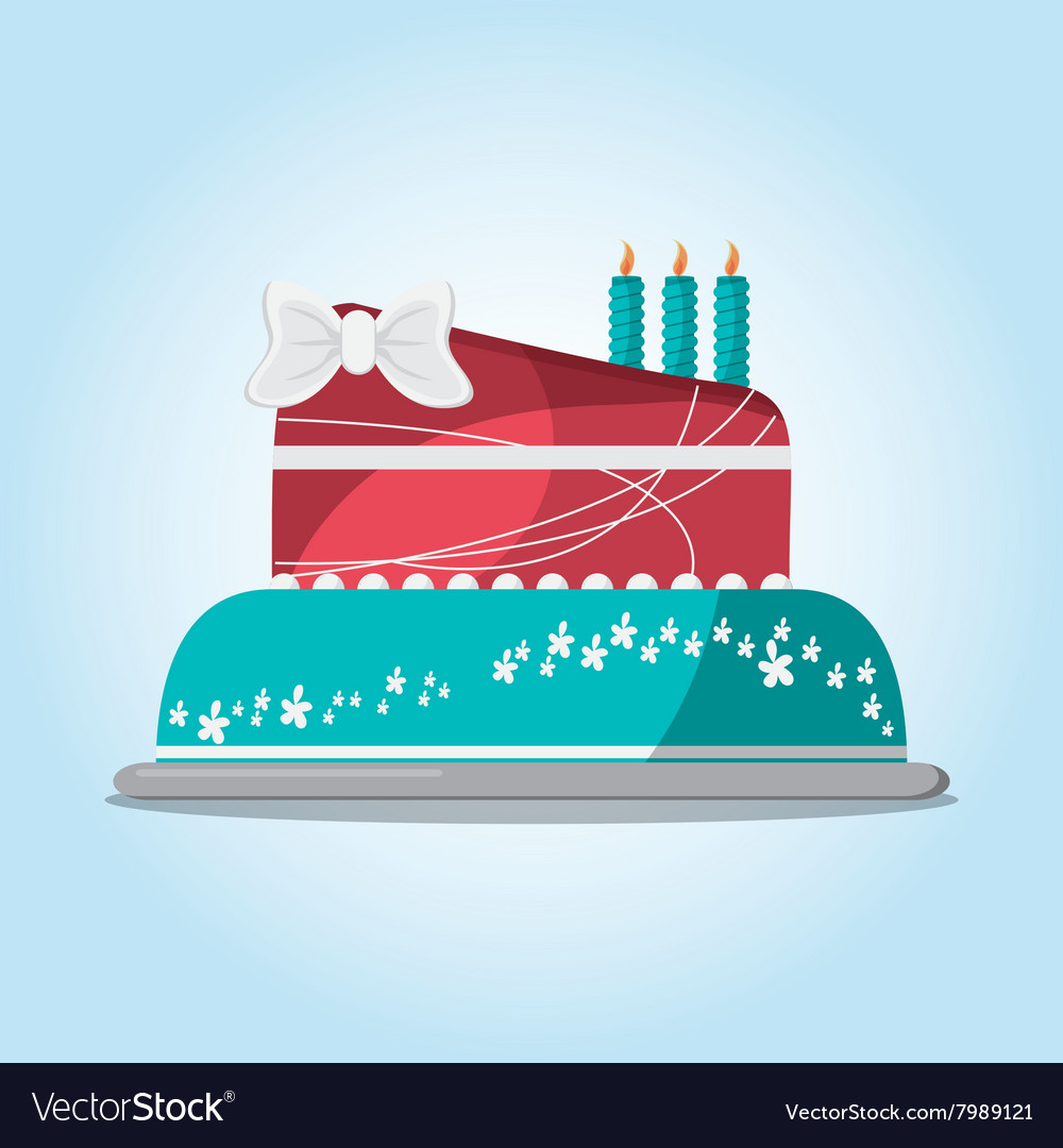 Cake icon design Royalty Free Vector Image - VectorStock