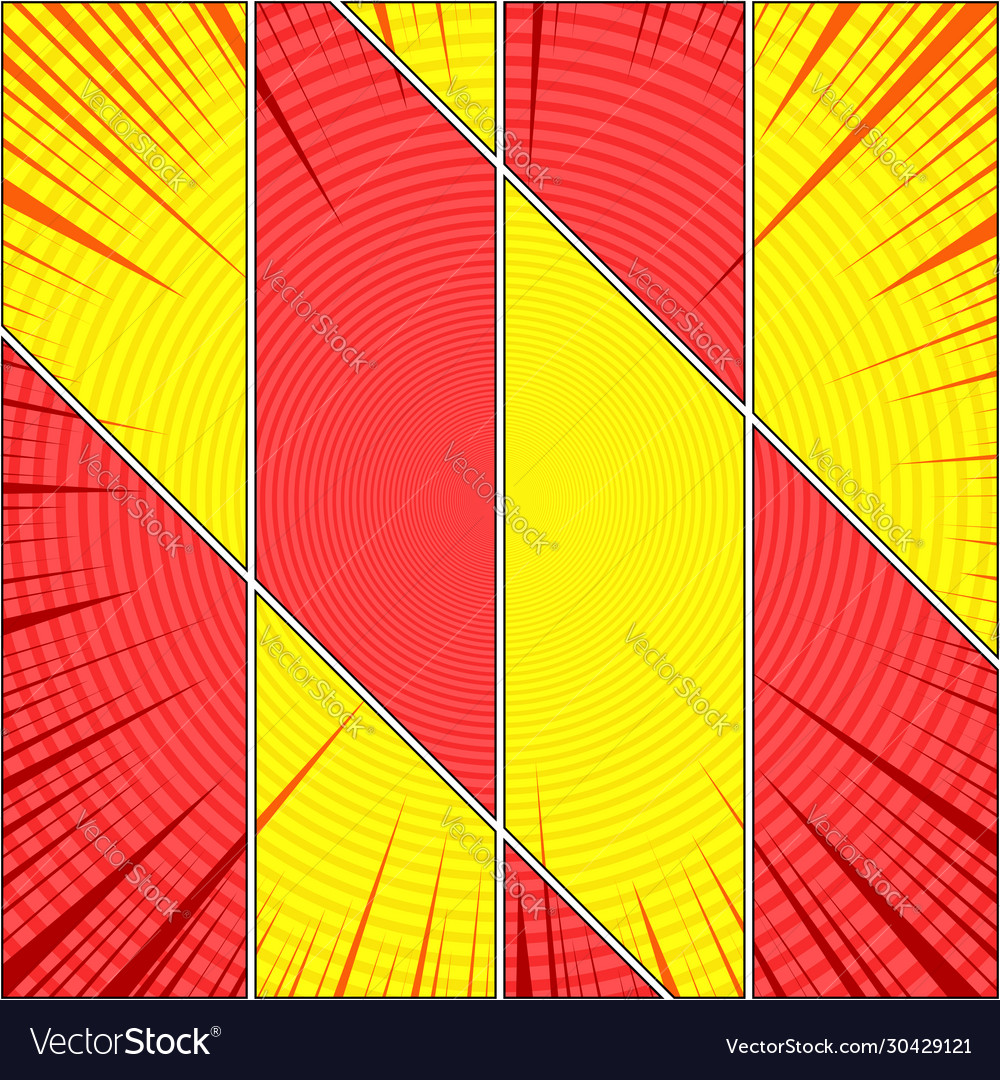 Comic explosive composition Royalty Free Vector Image