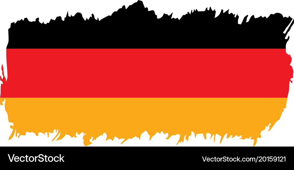 Germany flag Royalty Free Vector Image - VectorStock