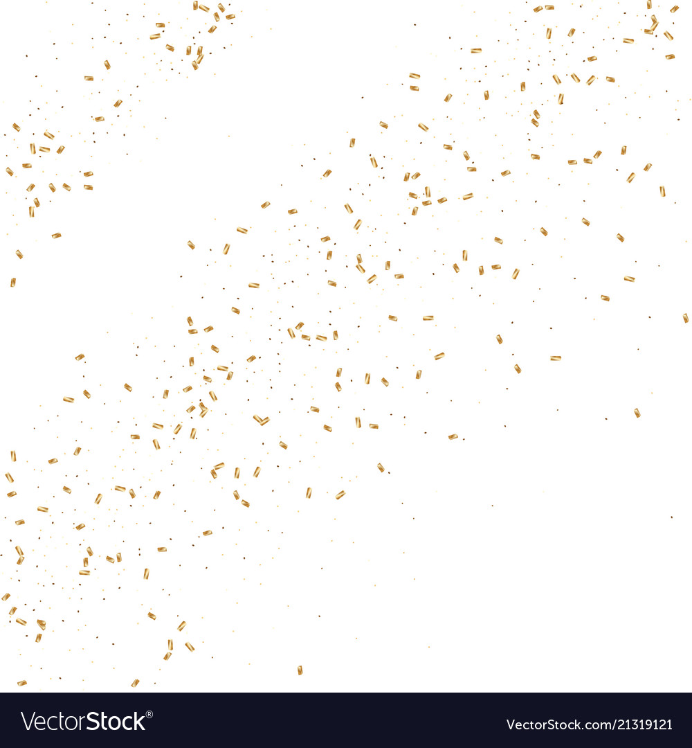 Gold confetti background Royalty Free Vector Image