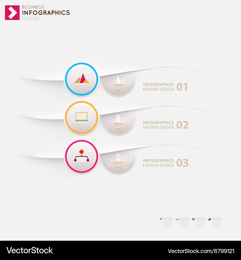 Infographic template Royalty Free Vector Image