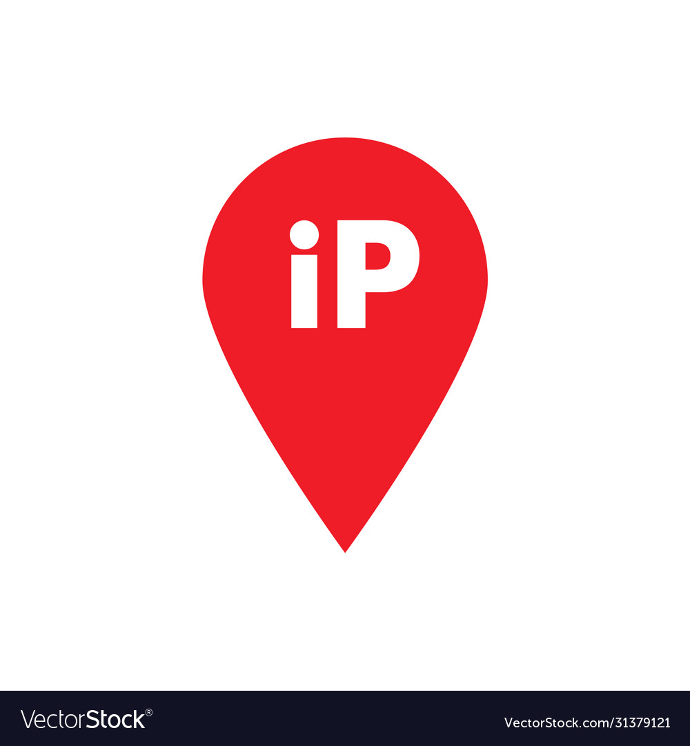 Ip pointer in flat isolated icon for wab Vector Image