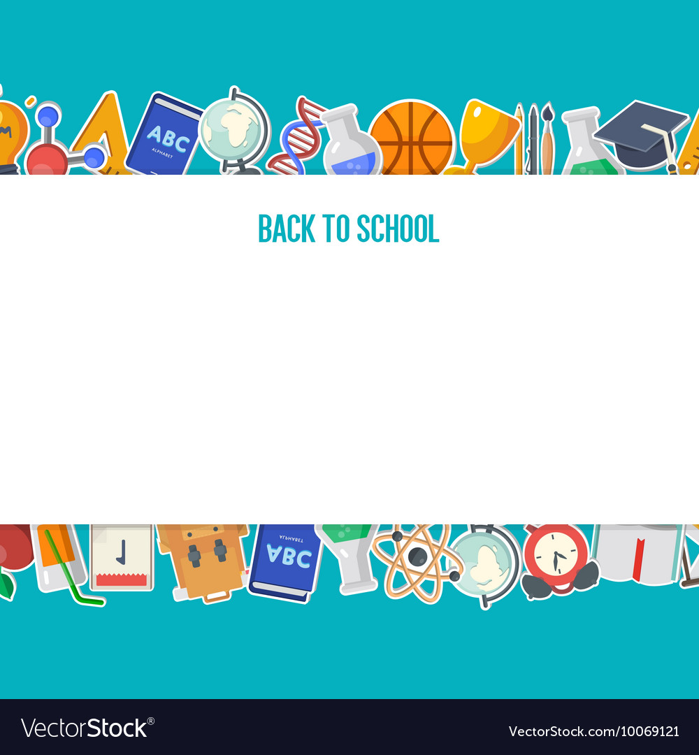 School background concept Royalty Free Vector Image