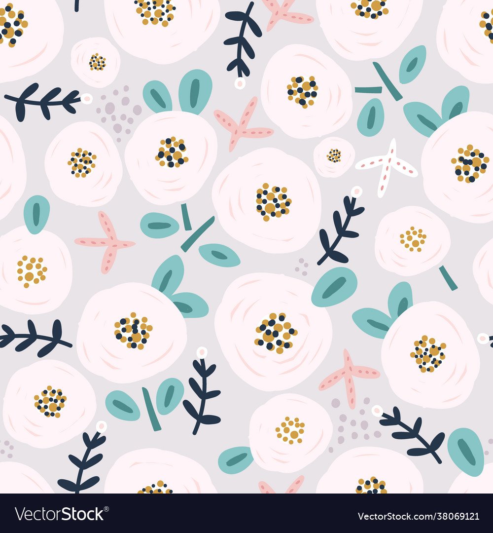 Seamless floral pattern creative flower texture Vector Image