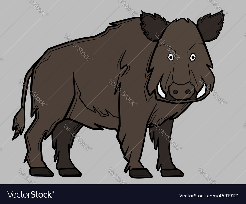 Wild boar Royalty Free Vector Image - VectorStock