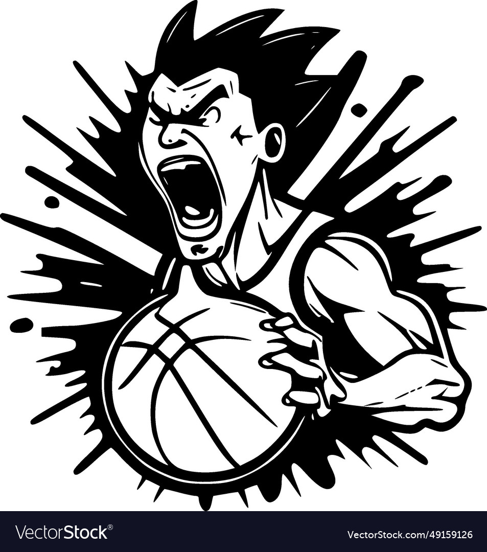 Basketball - minimalist and flat logo Royalty Free Vector