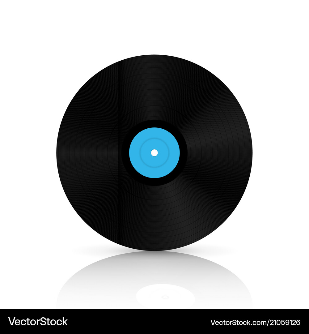 Creative of realistic vinyl Royalty Free Vector Image