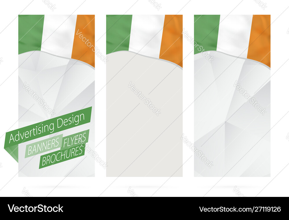 Design banners flyers brochures with flag Vector Image