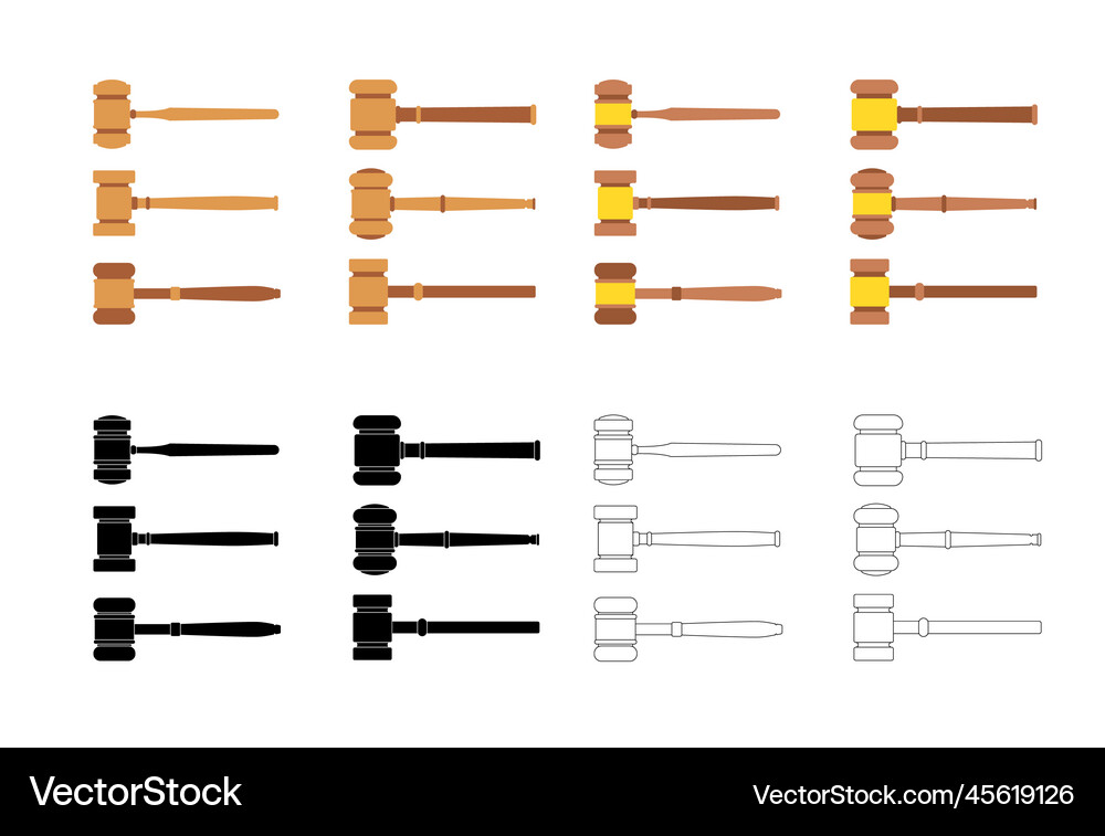 Gavel of justice Royalty Free Vector Image - VectorStock