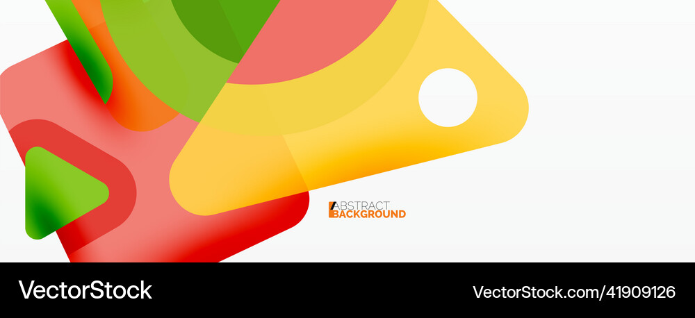 Line triangle square and circle primitive Vector Image