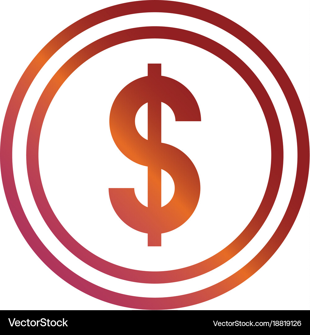 Money coin icon Royalty Free Vector Image - VectorStock