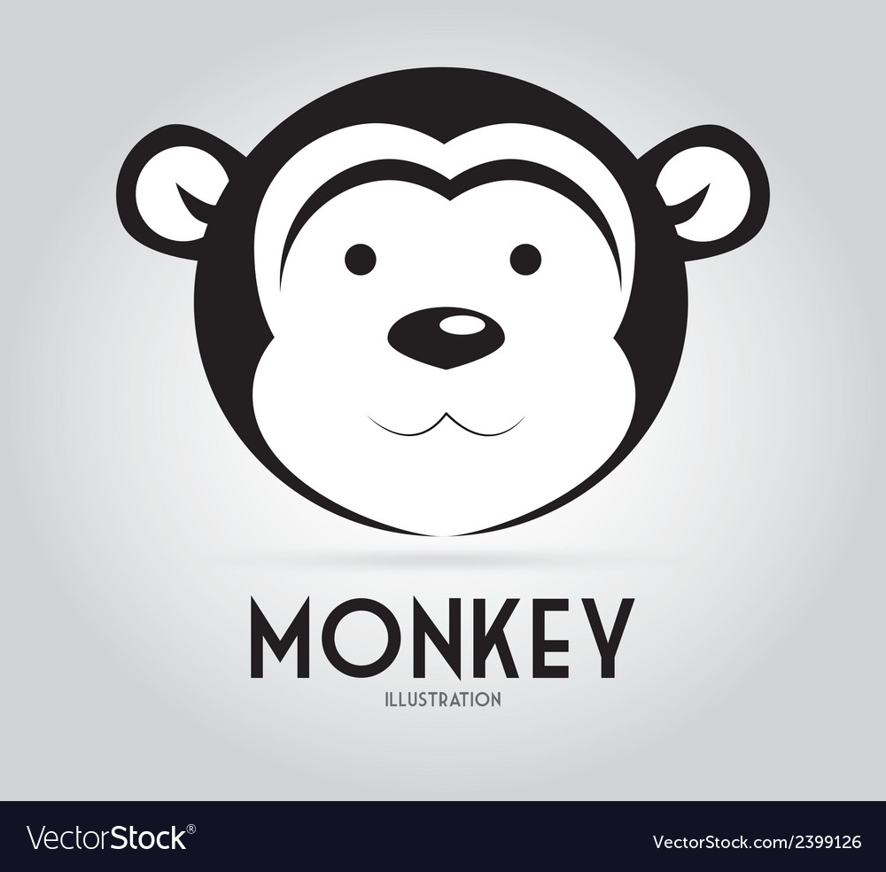 Monkey face Royalty Free Vector Image - VectorStock