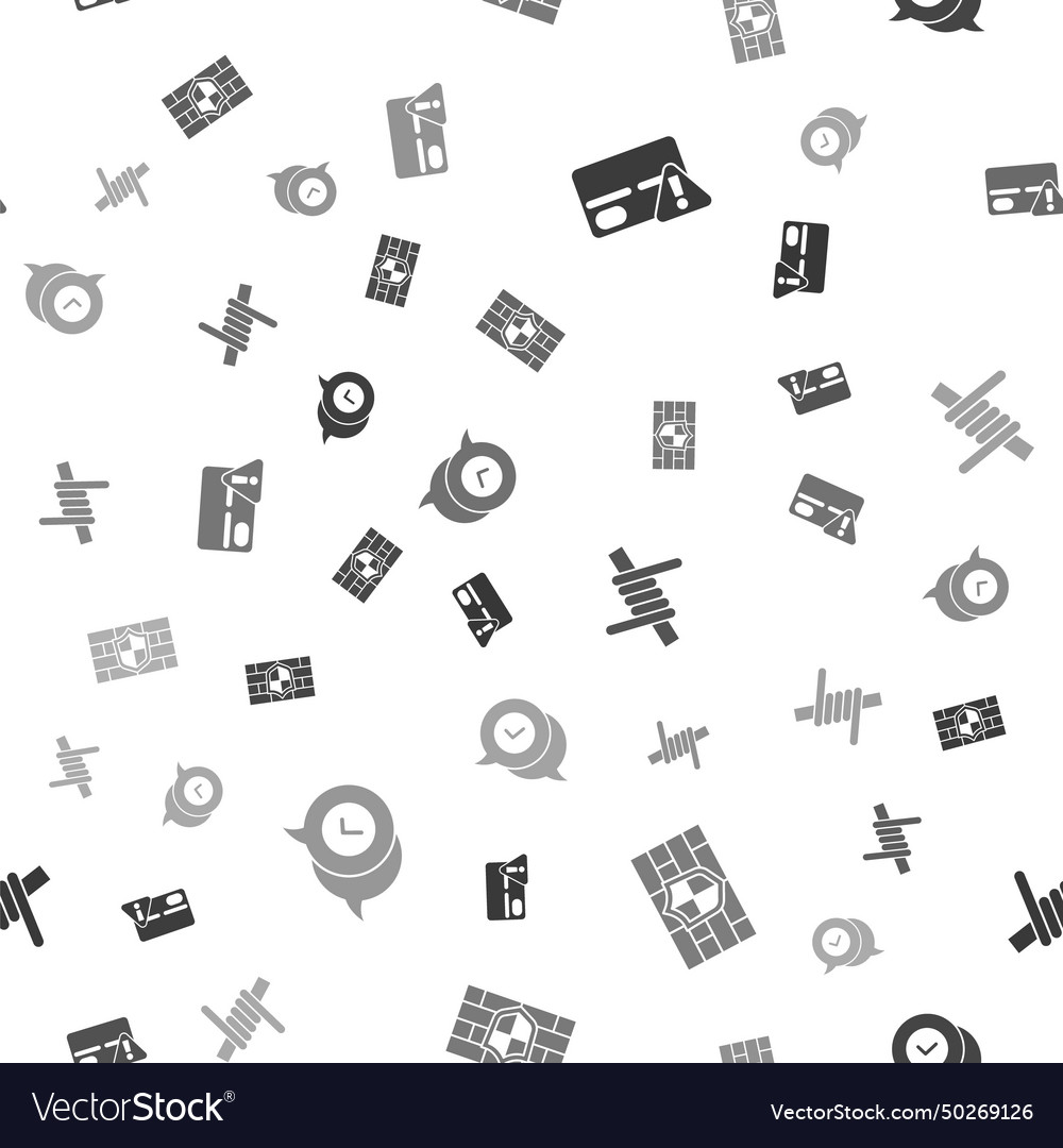 Set credit card shield with brick wall barbed Vector Image Set credit card shield with brick wall barbed Vector Image