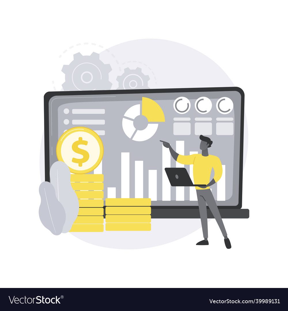 Data monetization abstract concept Royalty Free Vector Image Data monetization abstract concept Royalty Free Vector Image