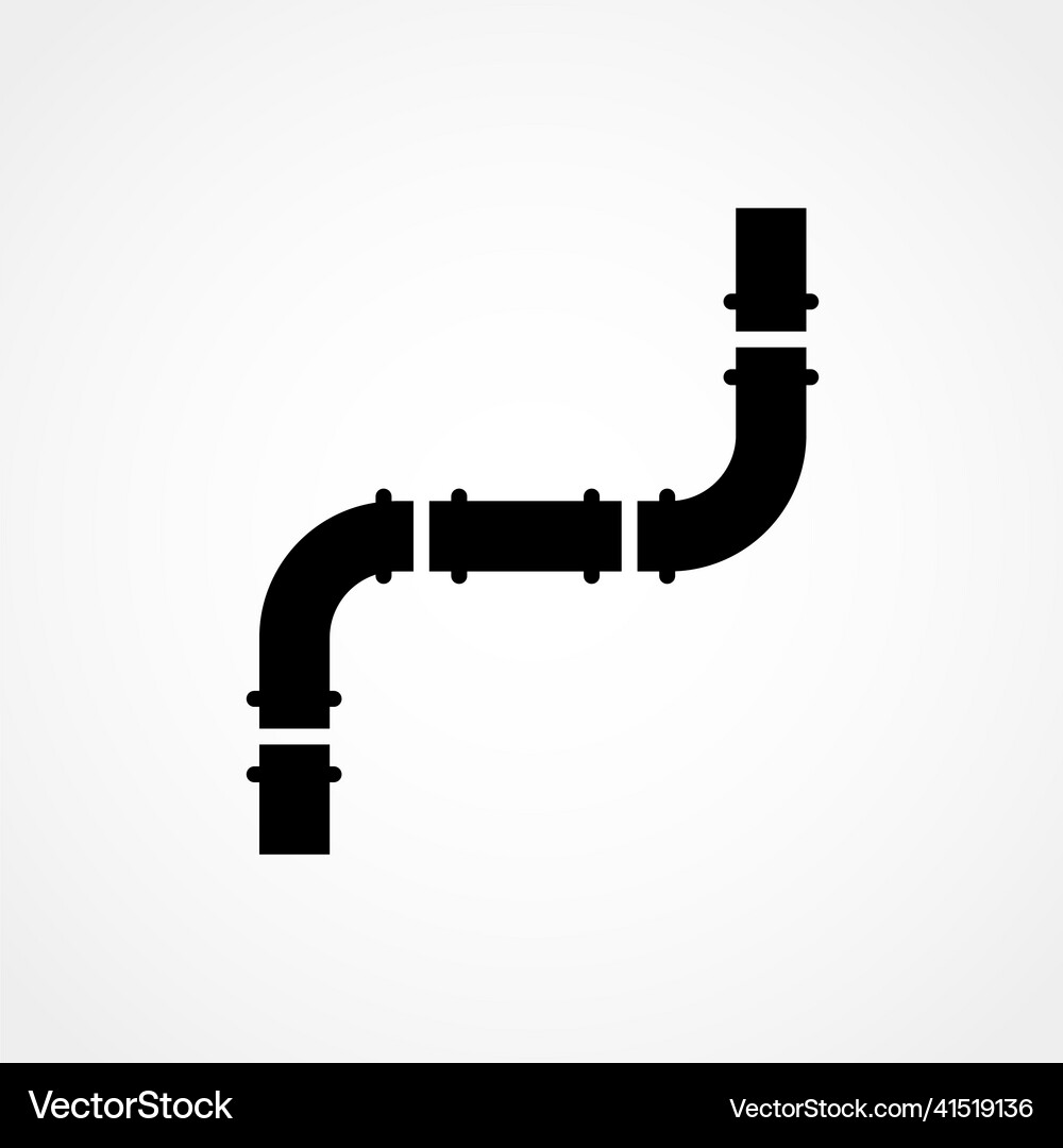 Icon of water pipe connector Royalty Free Vector Image