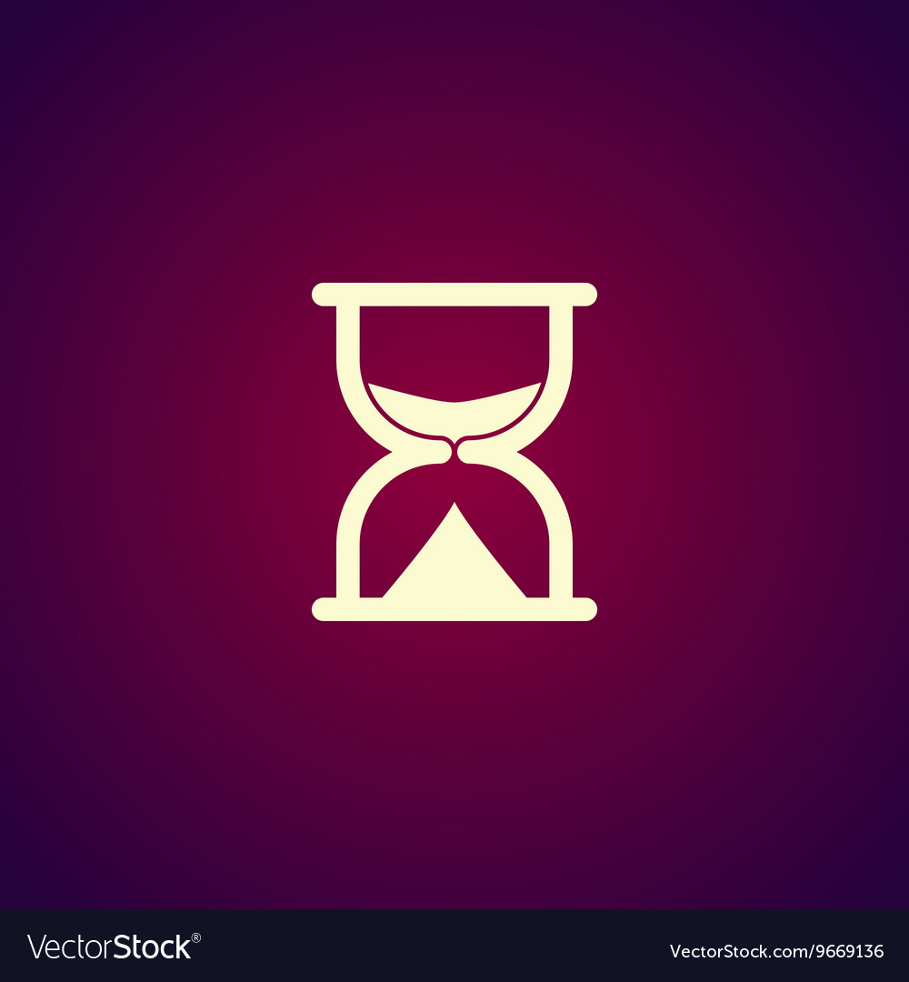 Sand clock icon Royalty Free Vector Image - VectorStock