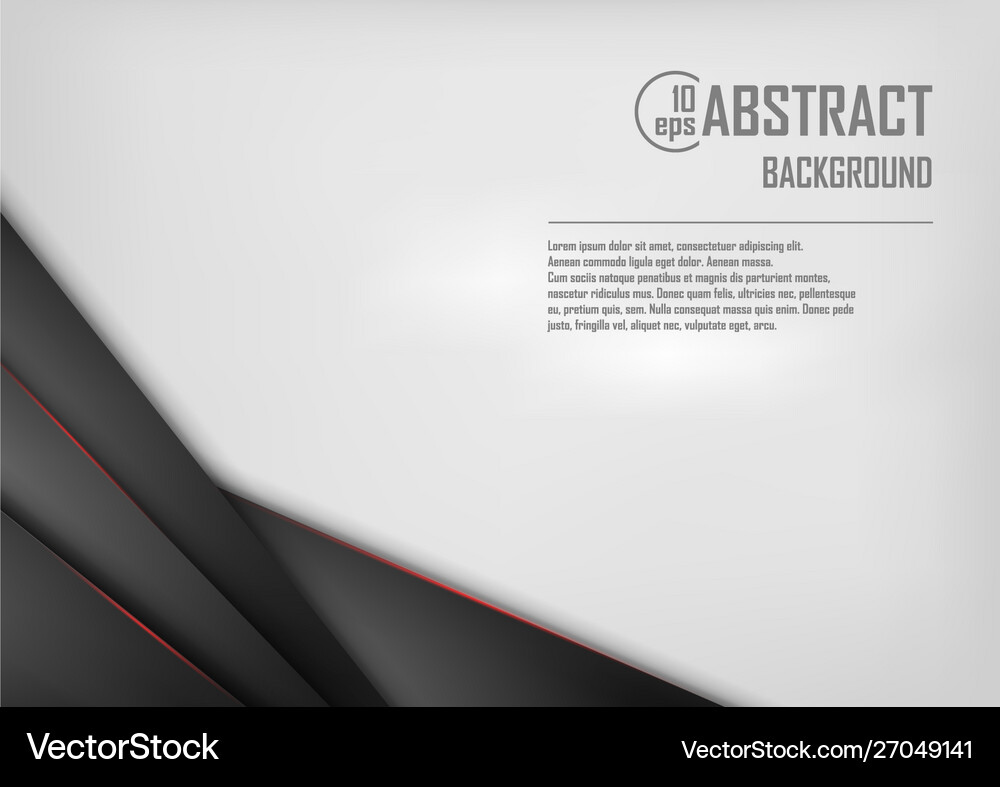 Abstract background white and black origami Vector Image