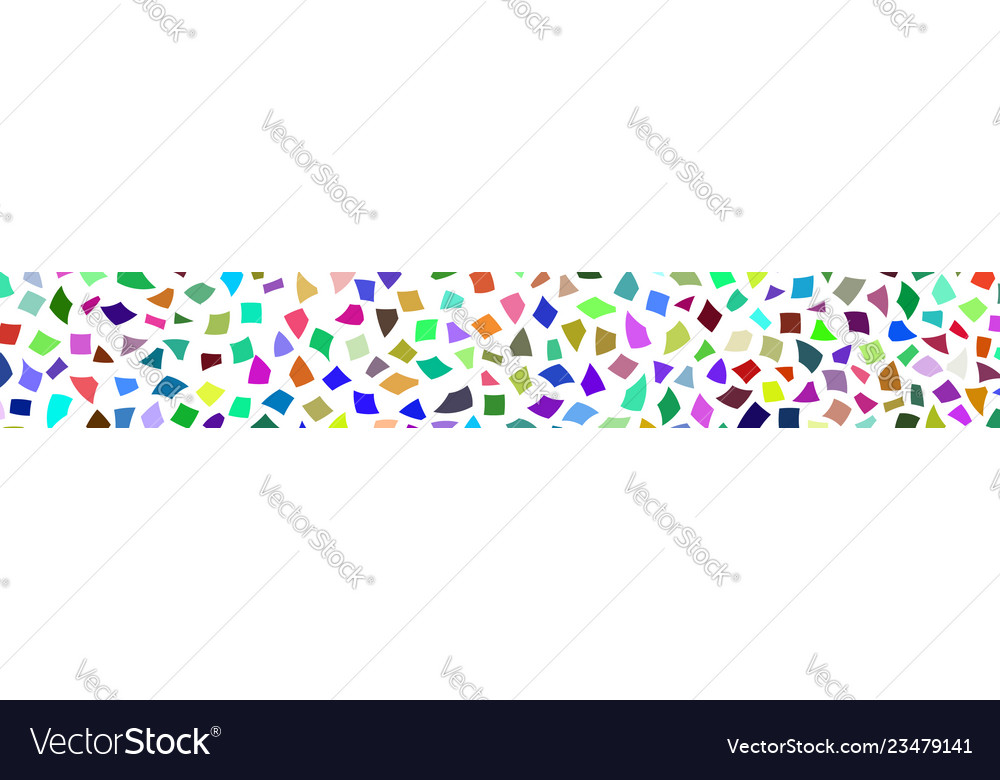 Abstract banner of color pieces paper Royalty Free Vector