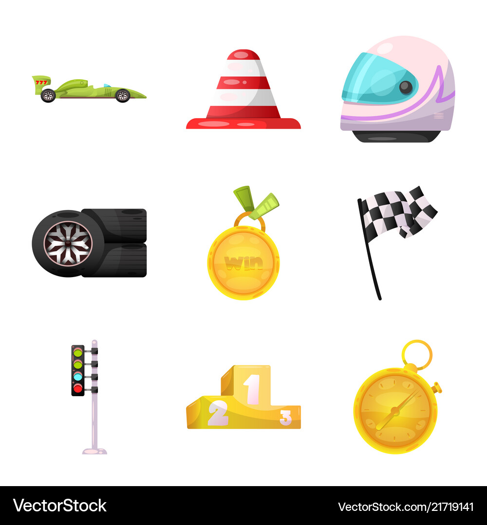 Car and rally symbol Royalty Free Vector Image