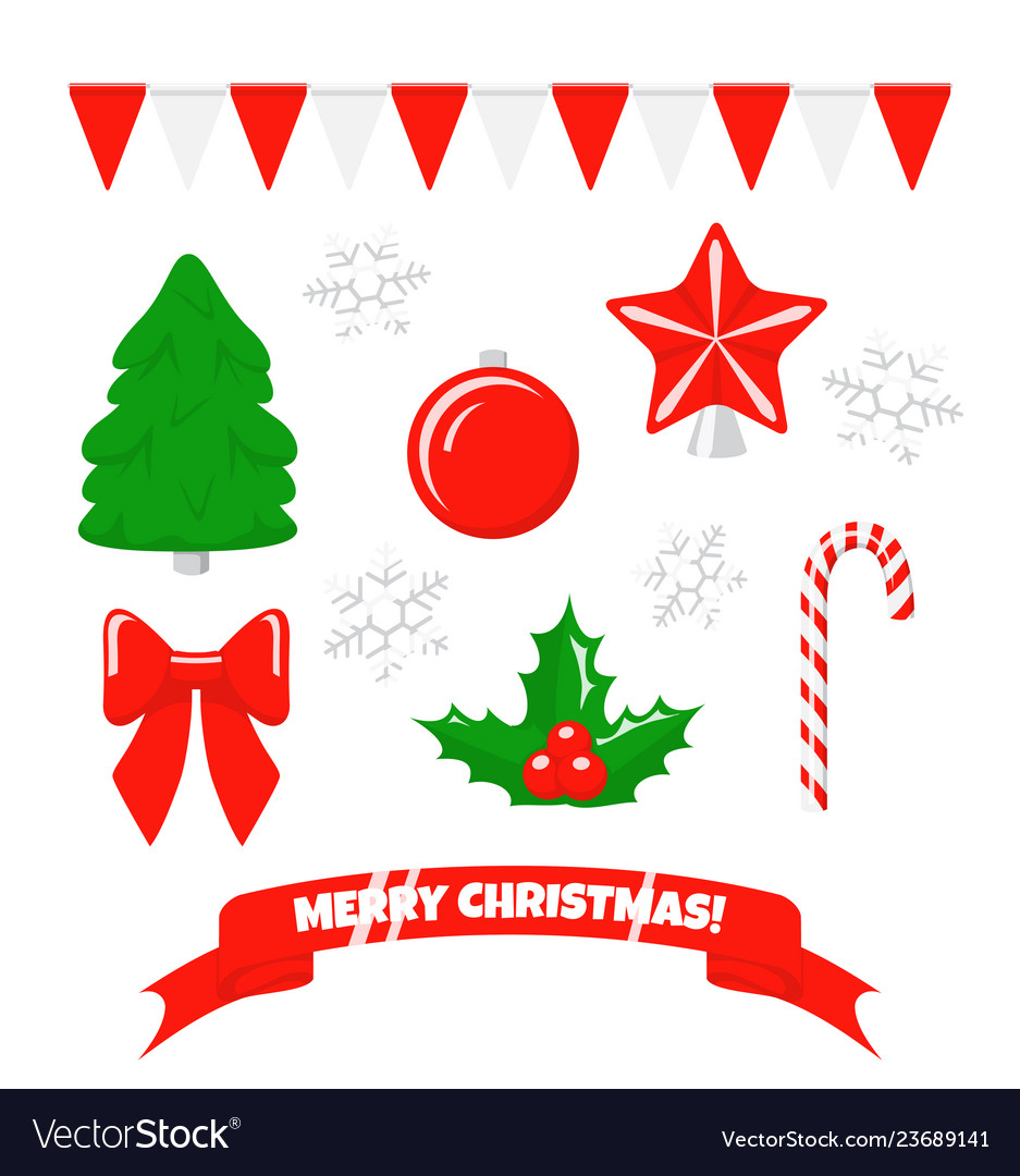 Christmas set Royalty Free Vector Image - VectorStock