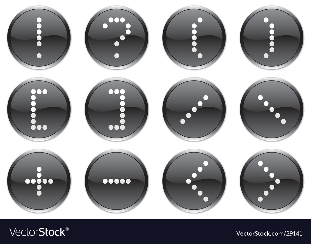 Matrix Symbols Icon Royalty Free Vector Image - Vectorstock
