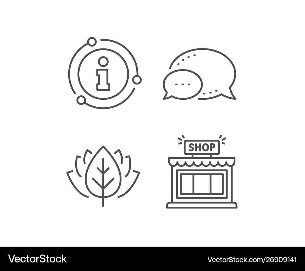 Shop line icon store symbol Royalty Free Vector Image