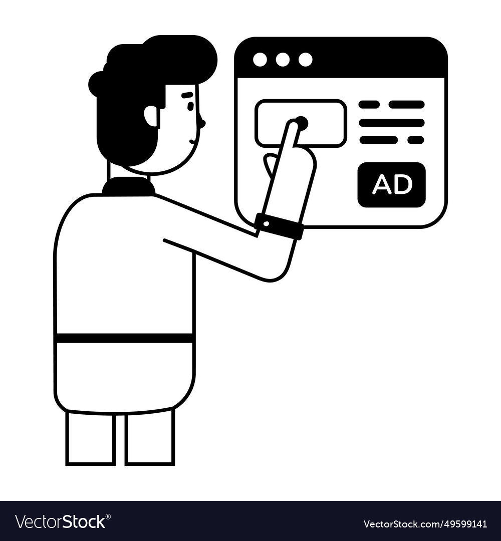 Web ad Royalty Free Vector Image - VectorStock