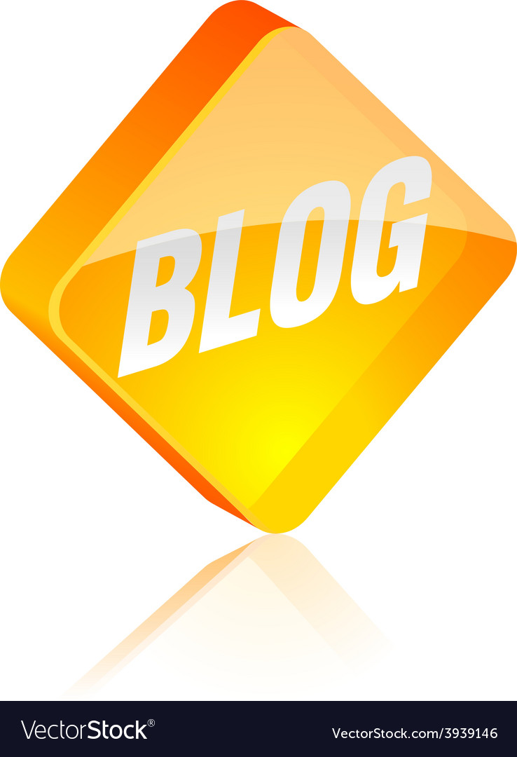 Blog button Royalty Free Vector Image - VectorStock
