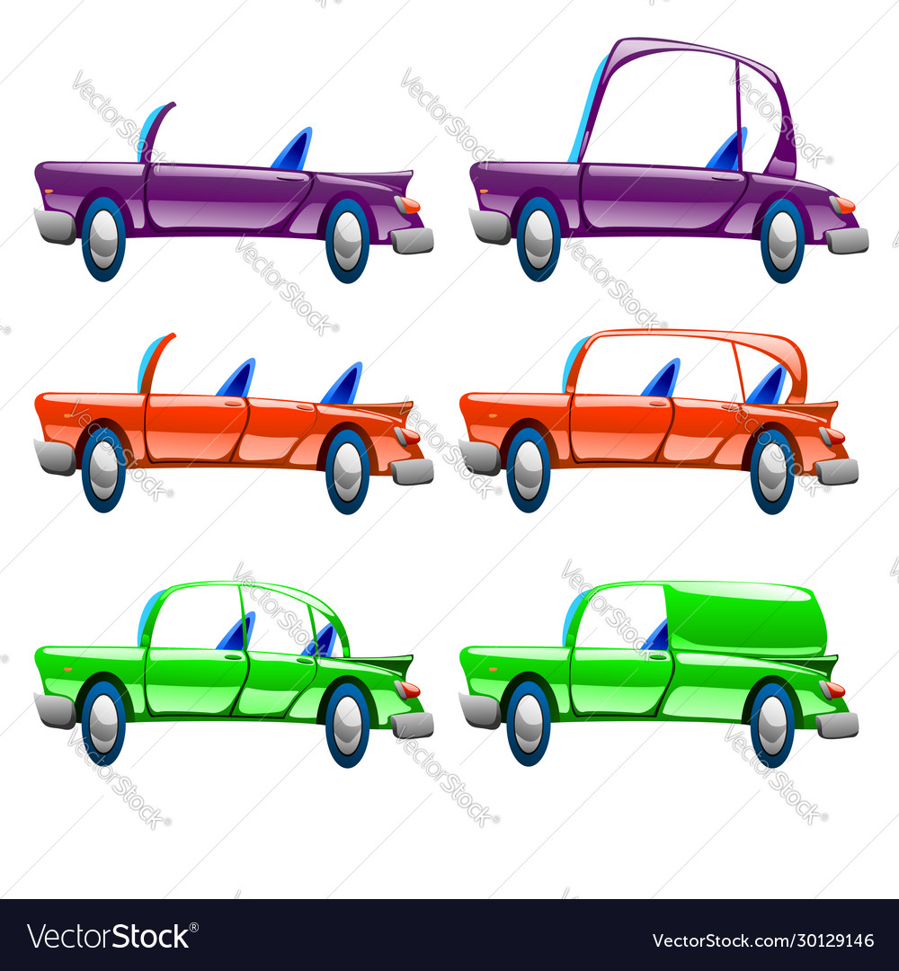 Different types car Royalty Free Vector Image - VectorStock