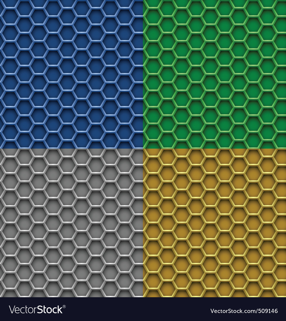 Honeycomb patterns Royalty Free Vector Image - VectorStock