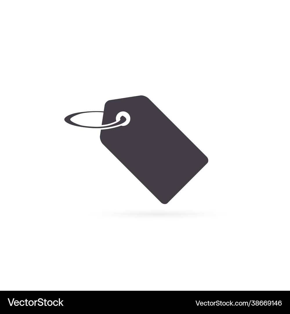 Price tag icon label symbol isolated flat Vector Image