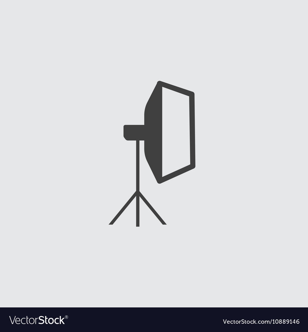 Softbox icon Royalty Free Vector Image - VectorStock