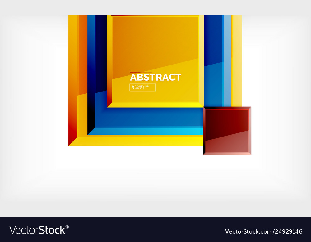 Square geometric background Royalty Free Vector Image