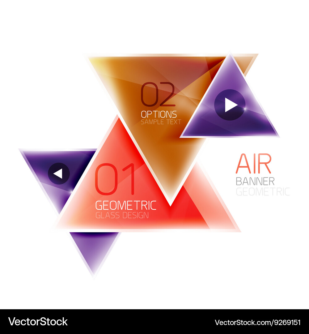 Air triangle abstract background Royalty Free Vector Image