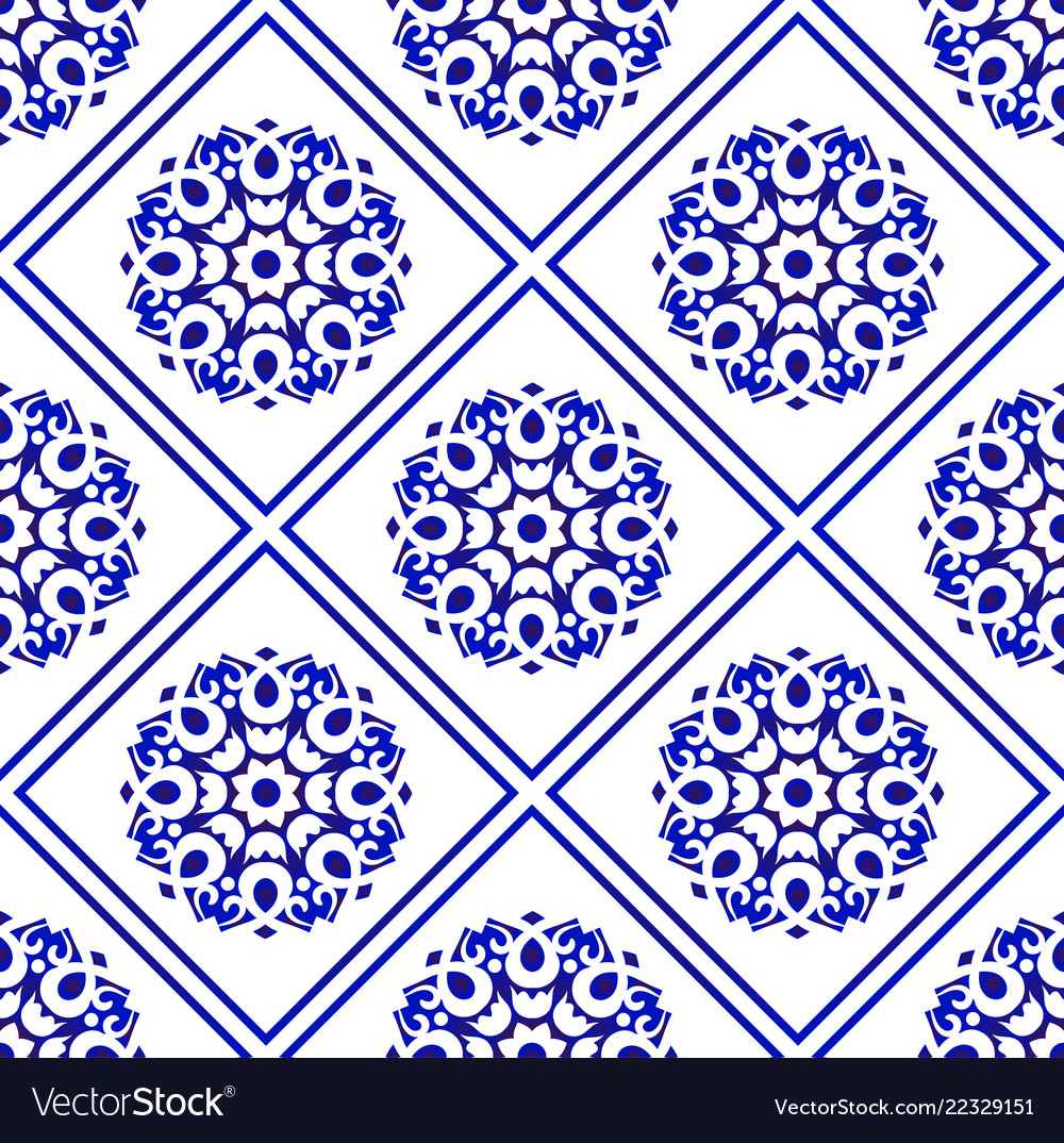 Ceramic Tile Pattern Royalty Free Vector Image