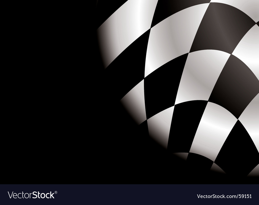 Checkered corner blank Royalty Free Vector Image