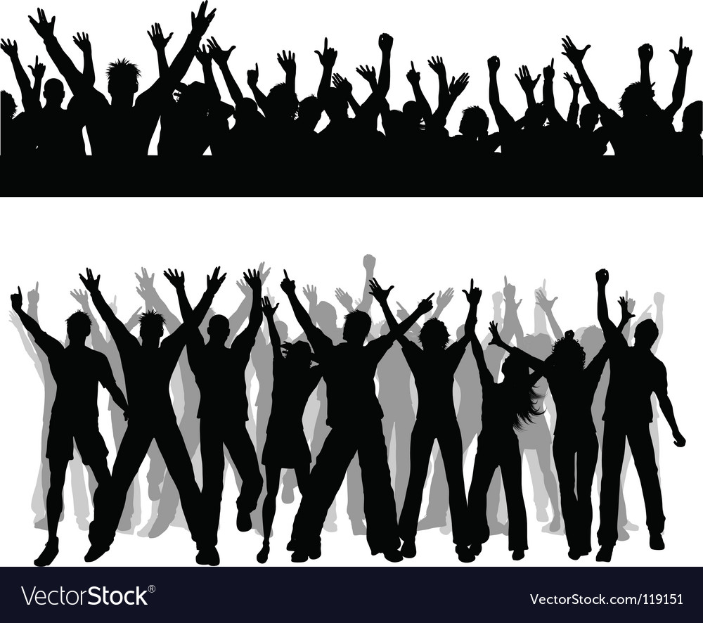 Crowd scenes Royalty Free Vector Image - VectorStock