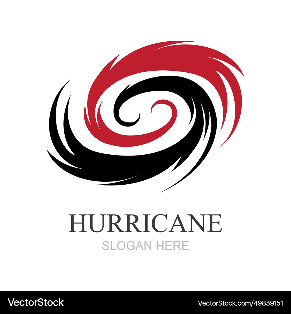 Hurricane logo symbol icon company Royalty Free Vector Image