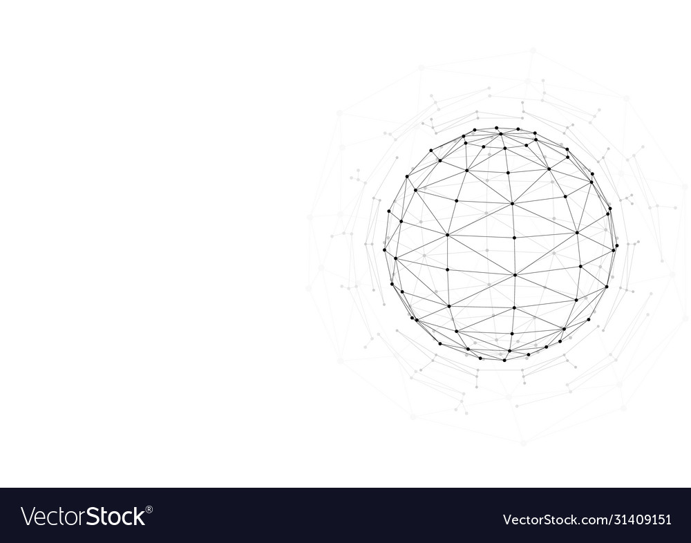 Polygon background abstract technology Royalty Free Vector