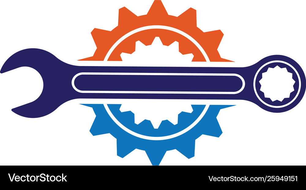 Wrench icon automotive service Royalty Free Vector Image