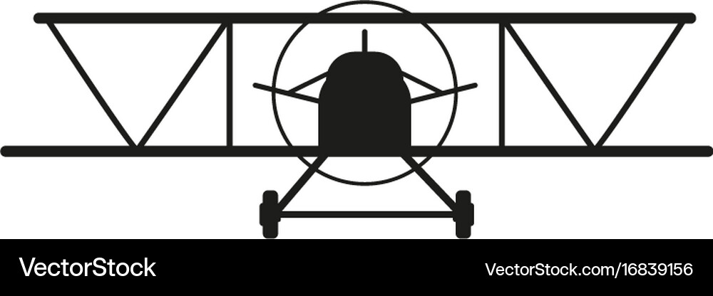 Aircraft sign black icon Royalty Free Vector Image